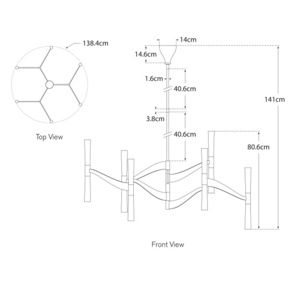 Brenta Grande Chandelier by Andrew Martin