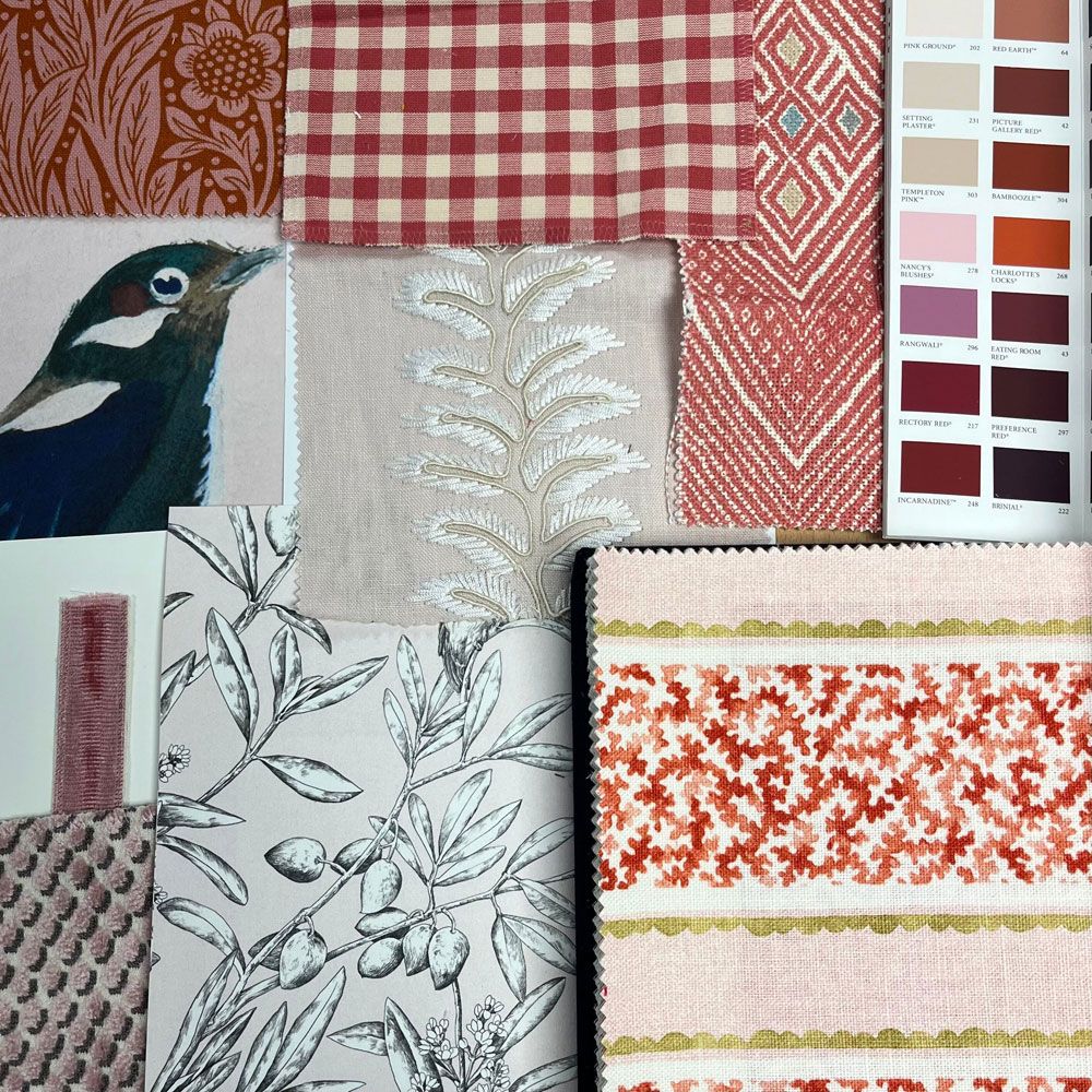 Garden Gate | Pink Striped Fabric