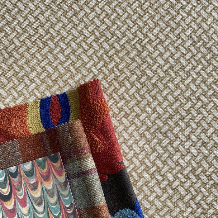 Basketweave Fabric | Linen | Neutral Curtain Fabric
