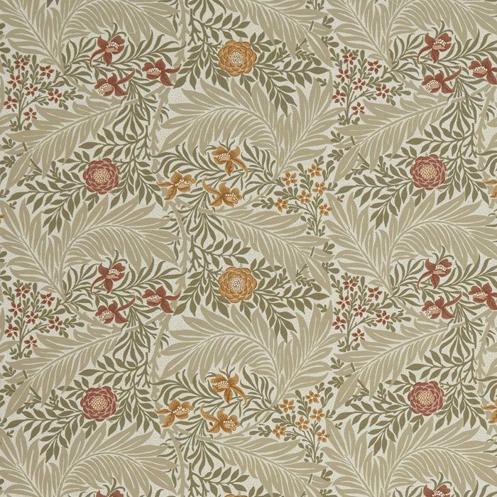 Larkspur Fabric Acorn | William Morris Gallery | Kelmscott Gardens Vol 1