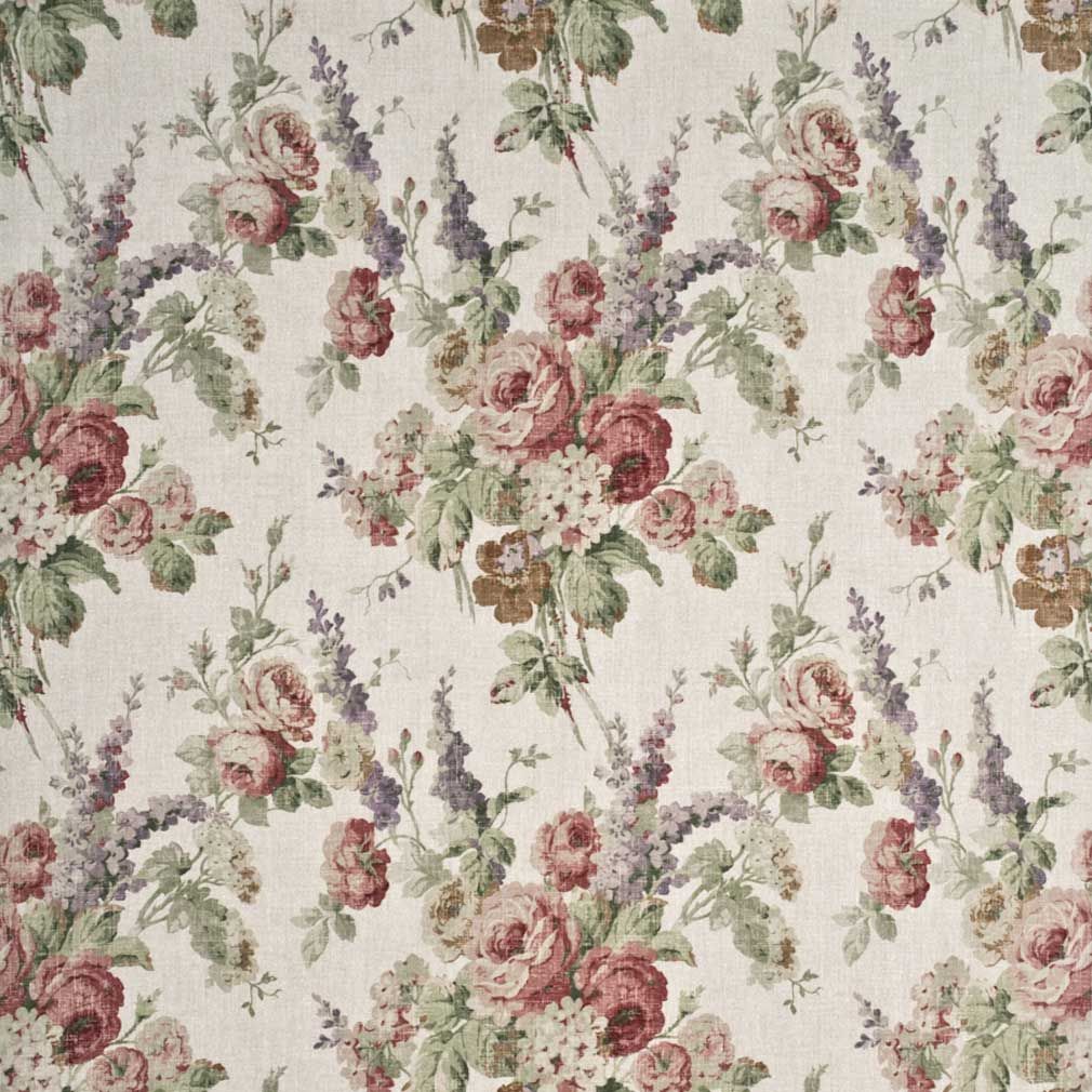 Vintage Floral Fabric | Cream Rose Fabric