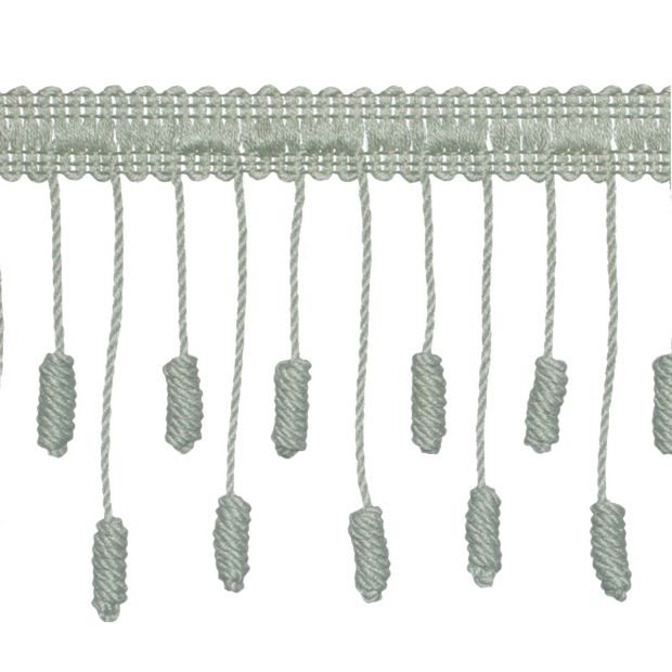 Harbour Barrel Knot Fringe in Sea Crest | Designer Trimmings by Samuel ...