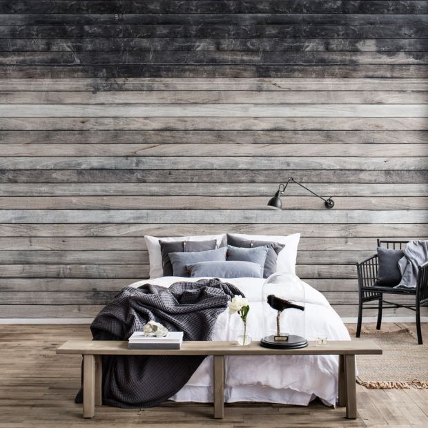 Worn Wood Wall Panel | Rebel Walls | Designer Wallpaper