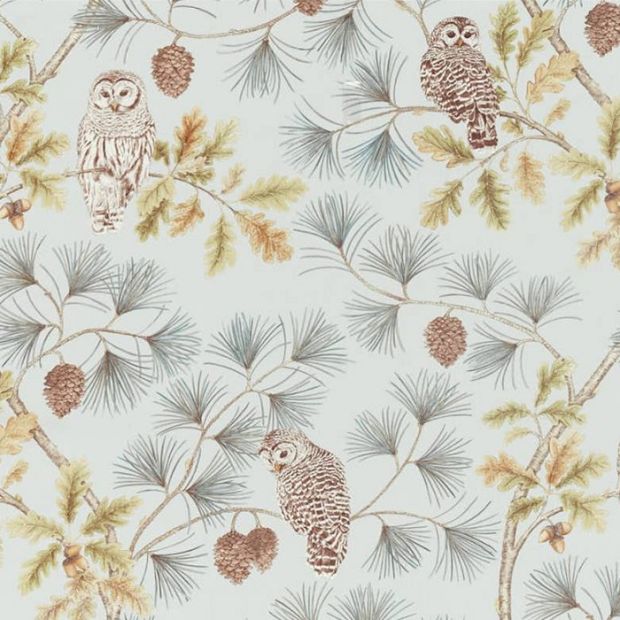 Owlswick Fabric in Whistable Blue | Curtain Fabric
