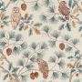 Owlswick Fabric in Teal | Curtain Fabric | Sanderson