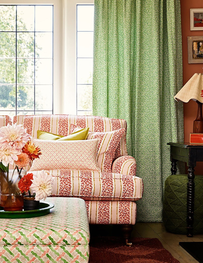 How to Use Small Scale Fabric and Wallpapers in Your Home