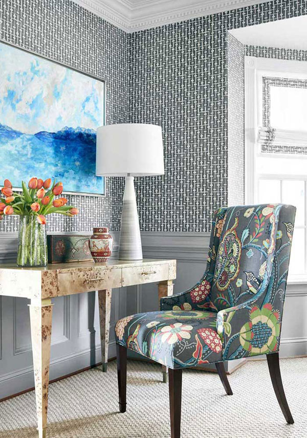 How to Use Small Scale Fabric and Wallpapers in Your Home
