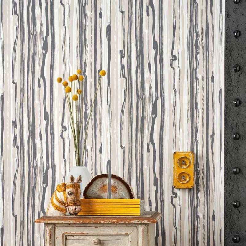 Modern Thick Striped Wallpaper